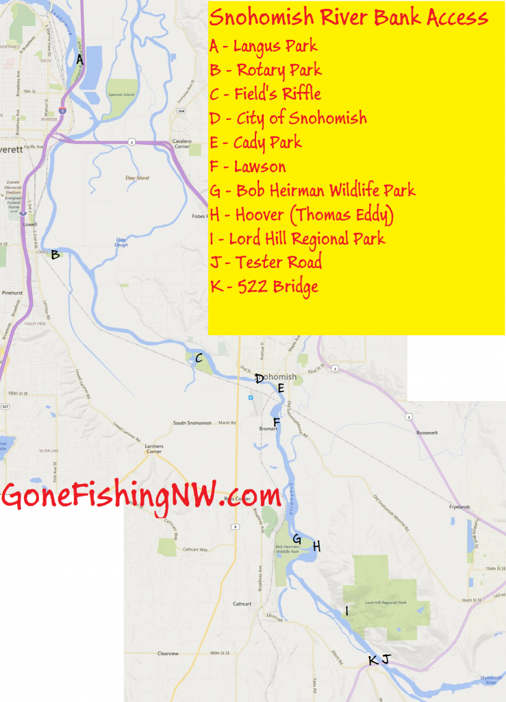 Snohomish River Bank Access for Steelhead and Salmon – Gone Fishing ...